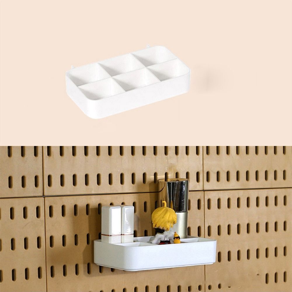 Plastic Hole Board Storage Case White Wall Organizer Pegboard Storage ...