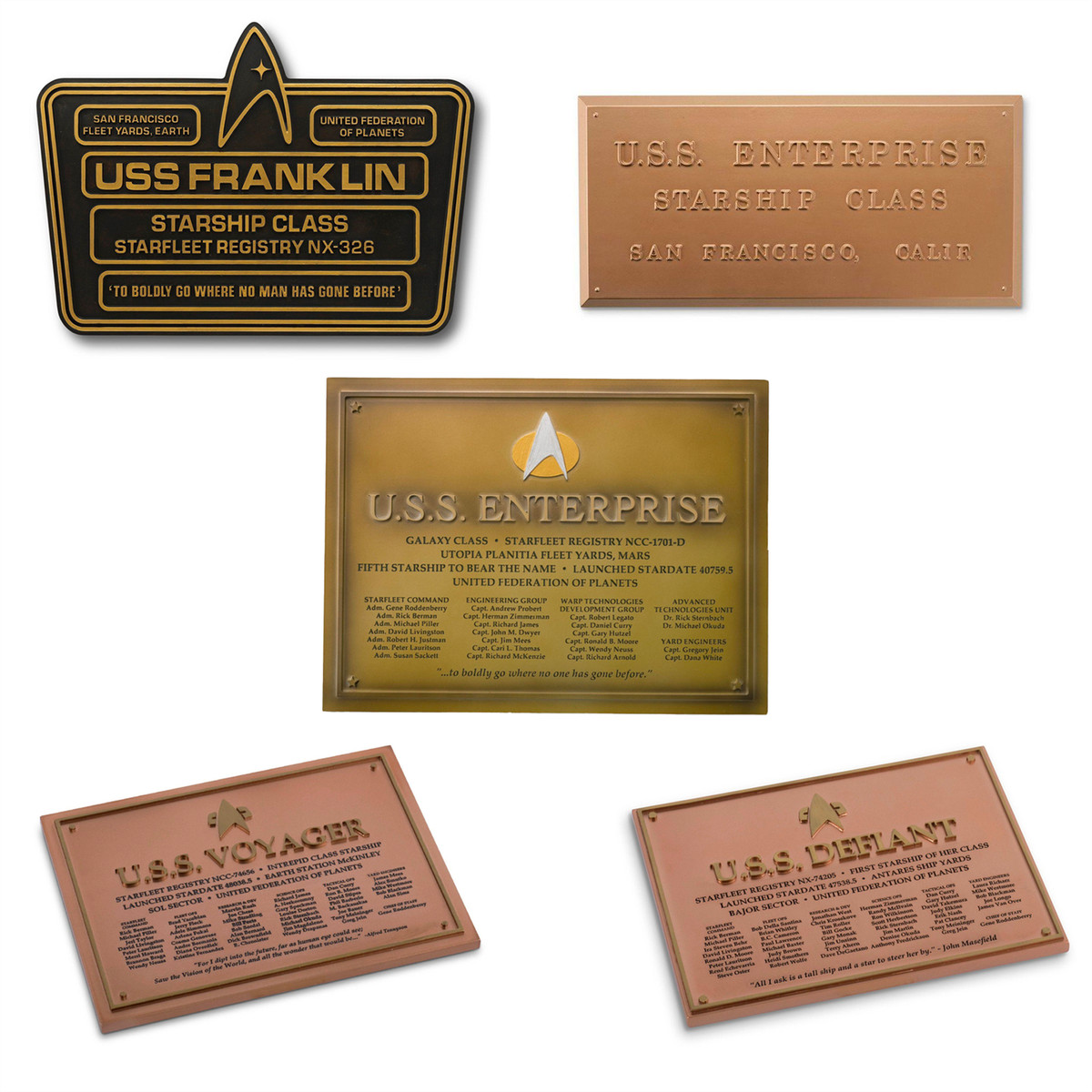 Star Trek Dedication Plaques