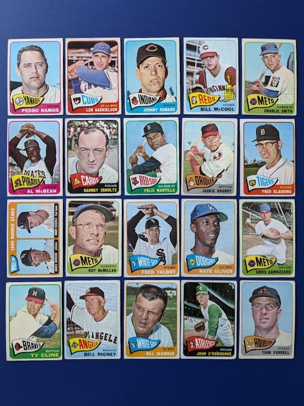 1965 Topps Baseball - 133 Card Lot ~ 8 Rookies ~ 14 High Numbers ~ NO ...