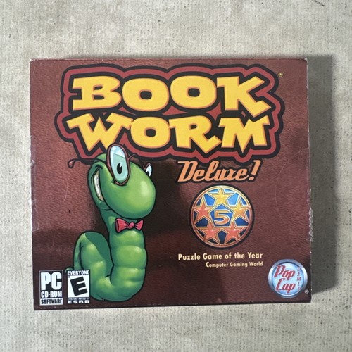 BOOKWORM DELUXE! - (Windows PC, CD ROM) Popcap Games Word Game ...