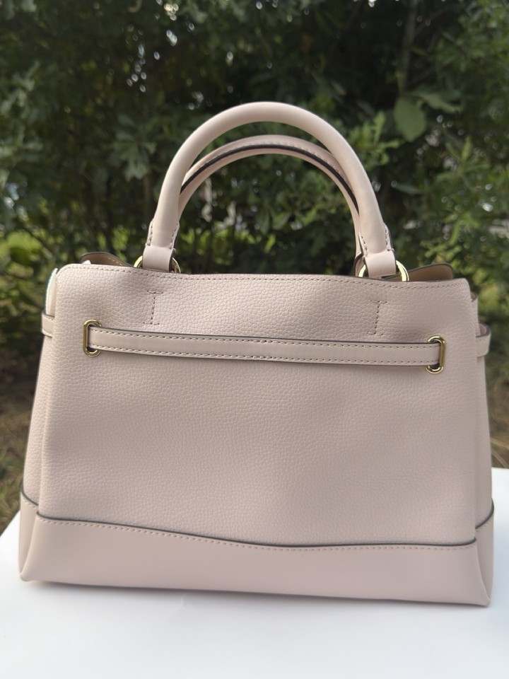 AUTHENTIC Michael Kors Reed Satchel Medium Hand Bag Powder Blush ...