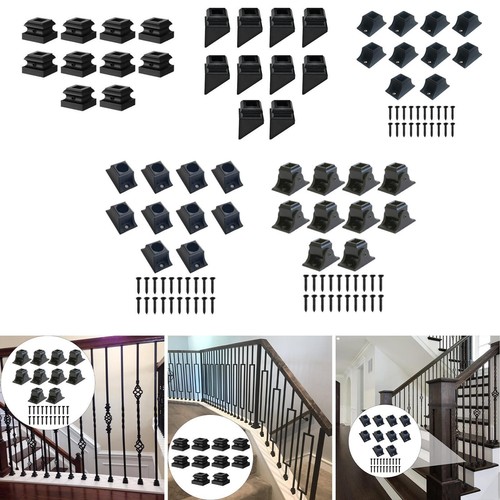 10x Iron Baluster Shoes for Staircase Metal Railing Shoes Heavy Duty ...