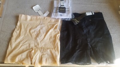 Vtg NWT NOS Rago Style 6206 Girdle Long Leg Frim Black White Beige ...