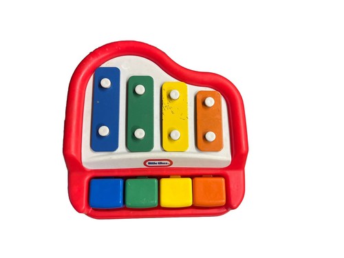 Vtg. Little Tikes Piano Xylophone Tap a Tune *Red Toddler Musical Toy ...