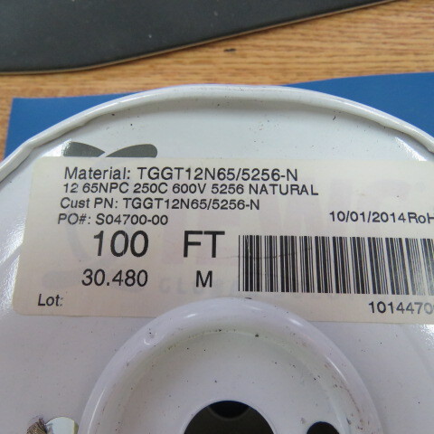 IEWC TGGT12N65/5256-N Qty of 35 per Lot 12 AWG TGGT Wire, High ...