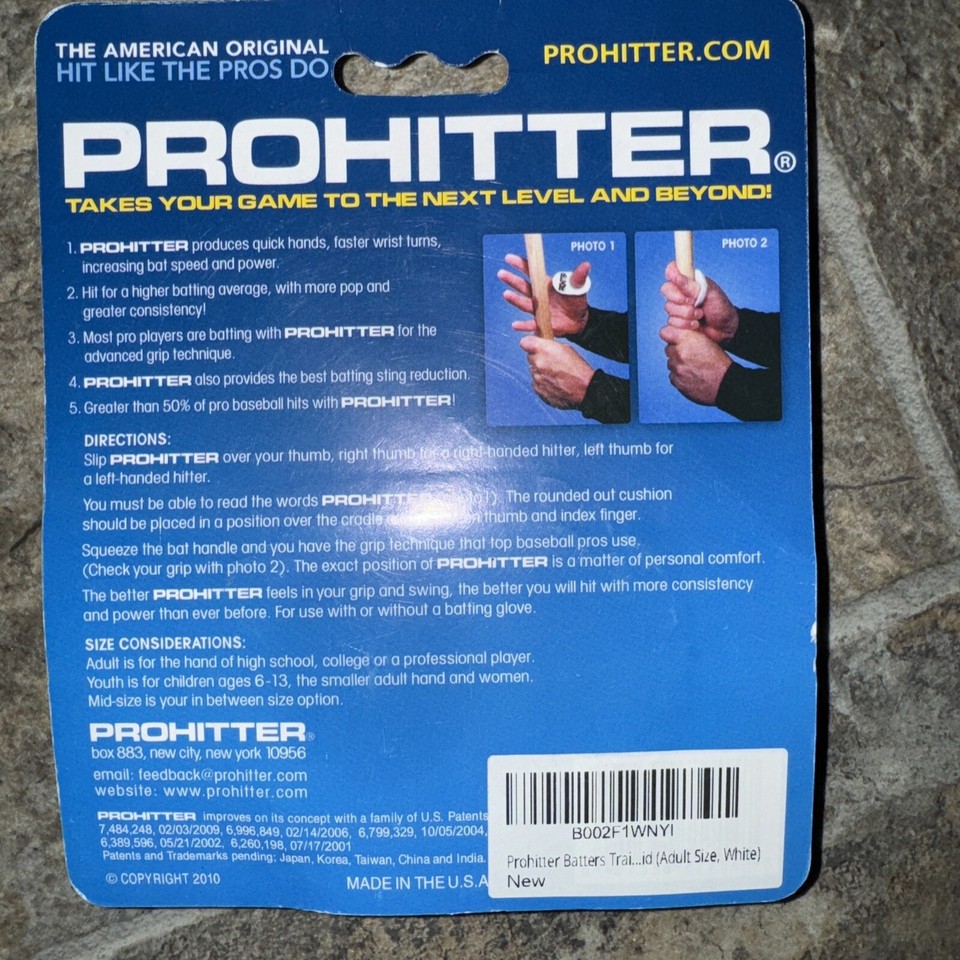 PROHITTER PRO HITTER Baseball Softball Bat Batting Training Aid ADULT ...