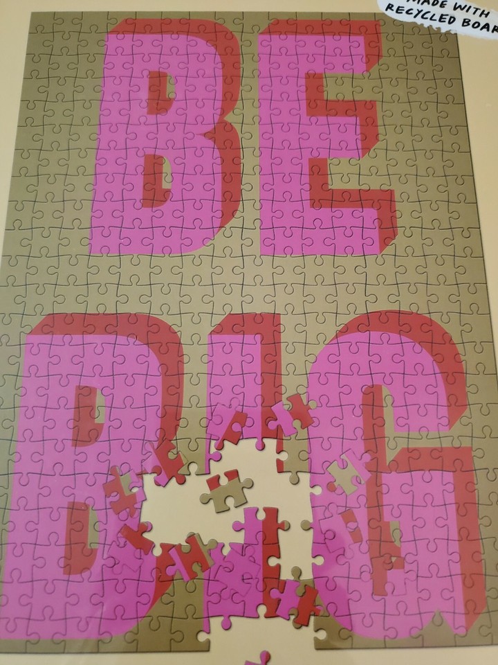 Luckies “Be Big" 500-piece puzzle. 18"W x 24"L. Artist Edition Puzzle ...