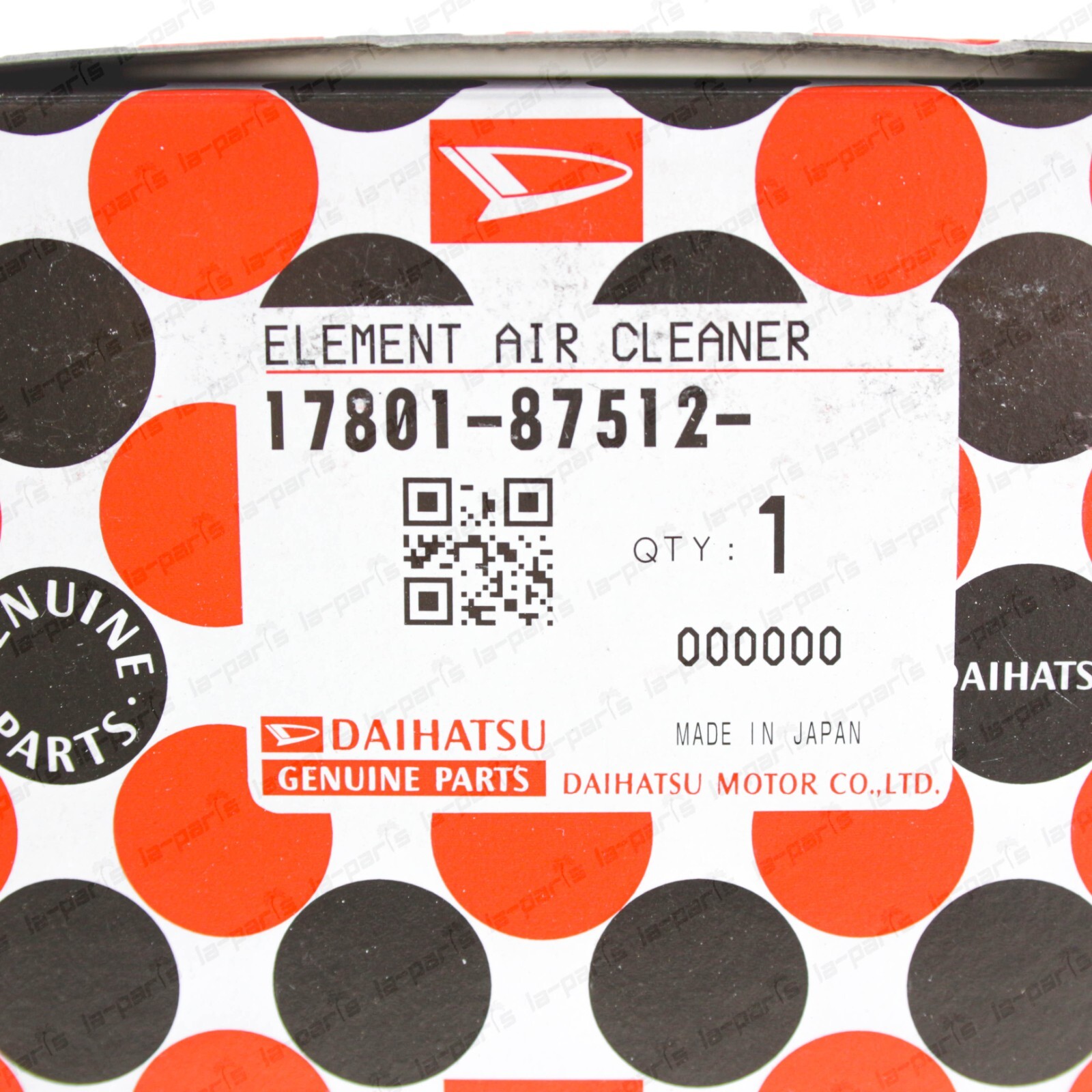 New Genuine Daihatsu HIJET S80 S83 S100 Engine Air Filter 17801-87512 ...