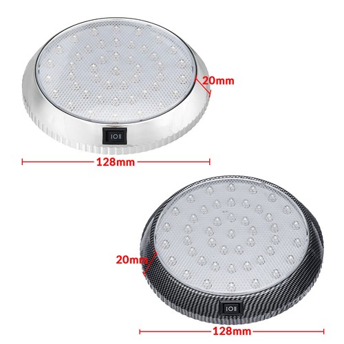 1/2/4/6Pcs 46 LED Round Roof Ceiling Interior Dome Light 12V Caravan ...