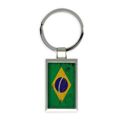 Brazil : Keychain Gift Flag Retro Artistic Brazilian Expat Country | eBay
