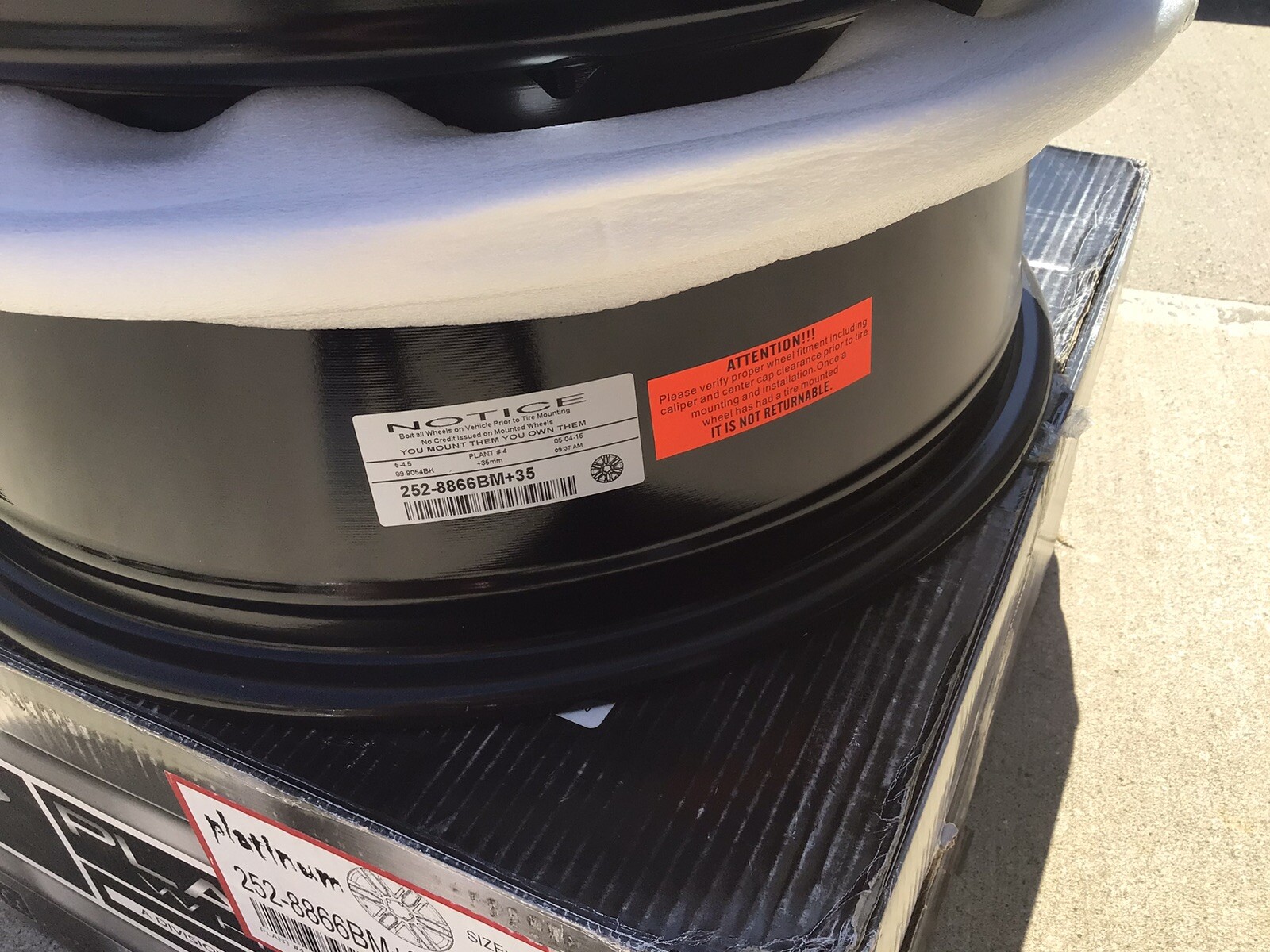 5 LUG PLATINUM WHEEL 18x8 NEW RIM 252-8866BM | eBay