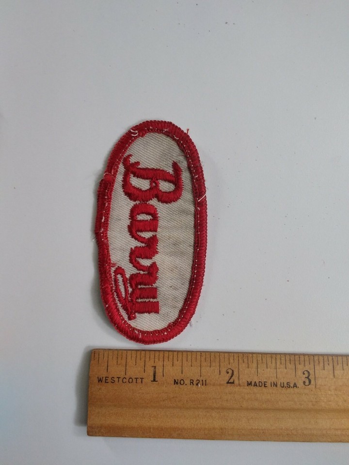 Barry Cloth Cursive Name Patch Vtg 1960s Uniform Shirt RARE VHTF Bronx ...
