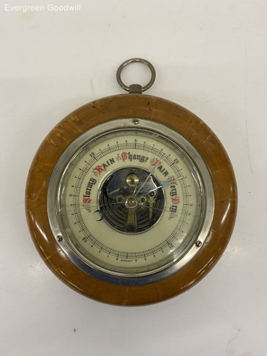 Vintage Atco German Wood Barometer Stormy Rain Change Fair Very Dry | eBay
