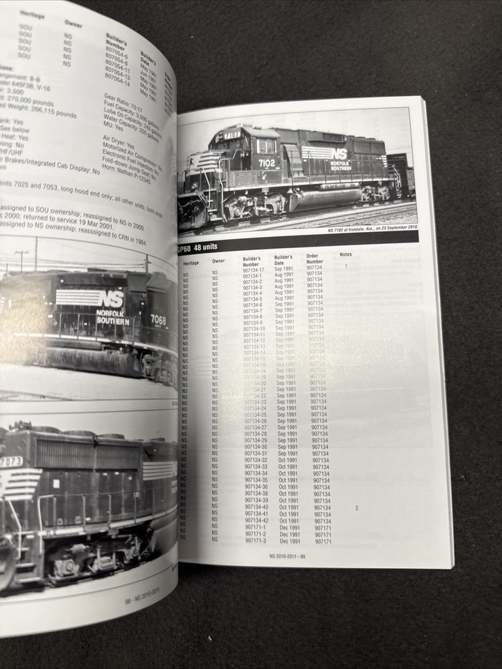 Norfolk Southern Locomotive Directory 2010-2011 by Paul K. Withers 1st ...