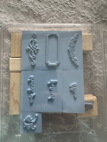 STAMPIN' UP! Noteworthy Wood Mounted Rubber Stamps Set Invitation Frame ...