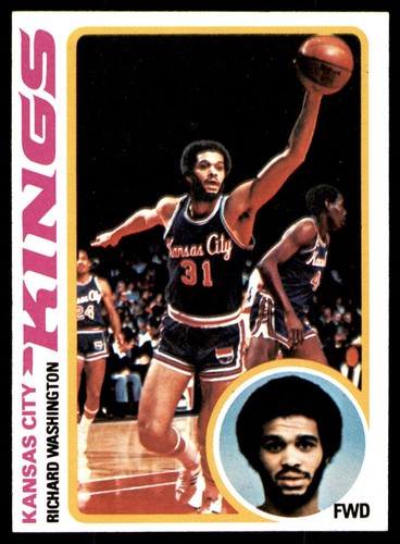 1978-79 Topps #121 Richard Washington Kansas City Kings Card | eBay