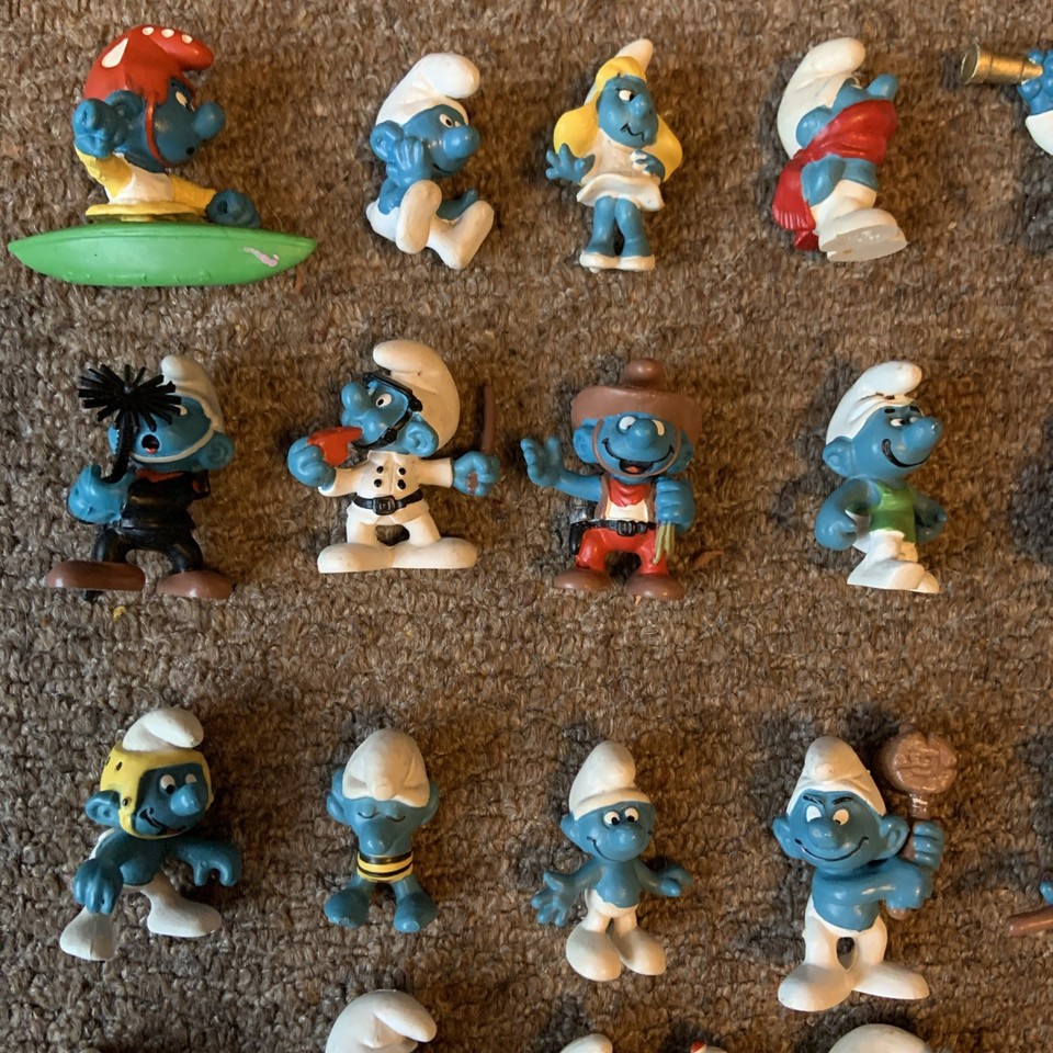 Vintage Smurf Figures Mixed Lot | eBay UK
