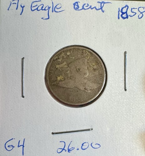 1858 Flying Eagle Cent Penny Coin | eBay