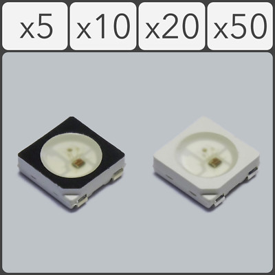 WS2812B 5050 SMD Addressable Digital RGB LED 4 pin Chip 5V - Black or ...
