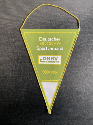 Wimpel DHSV DDR - Deutscher Hockey-Sportverband - Kordel gelb ...