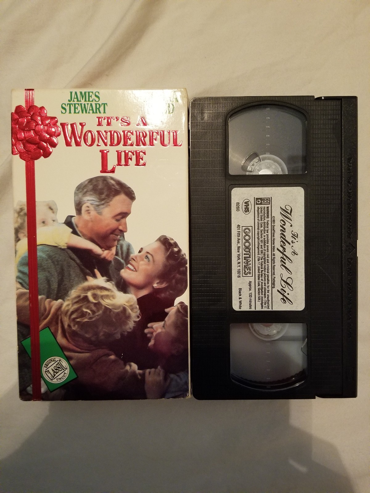 Its a Wonderful Life (VHS, 1993) GOODTIMES VIDEO UNCUT CLASSIC RARE ...