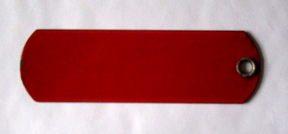 VINTAGE CHEVRON GASOLINE PORCELAIN FUEL TAG PUMP BADGE GAS OIL SIGN ...