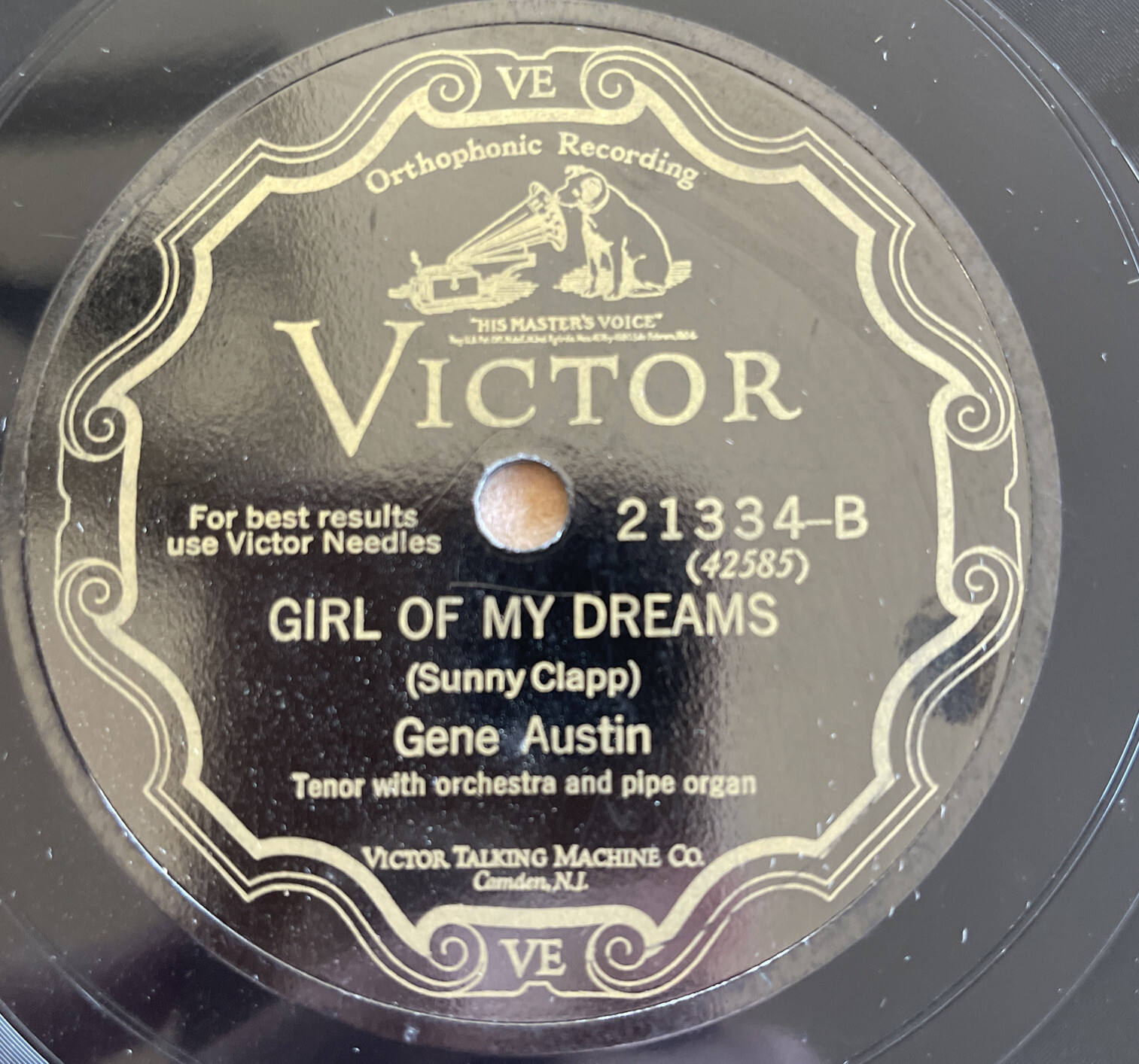78 rpm Gene Austin VICTOR 21334 Ramona -Girl Of My Dreams 1928 E | eBay