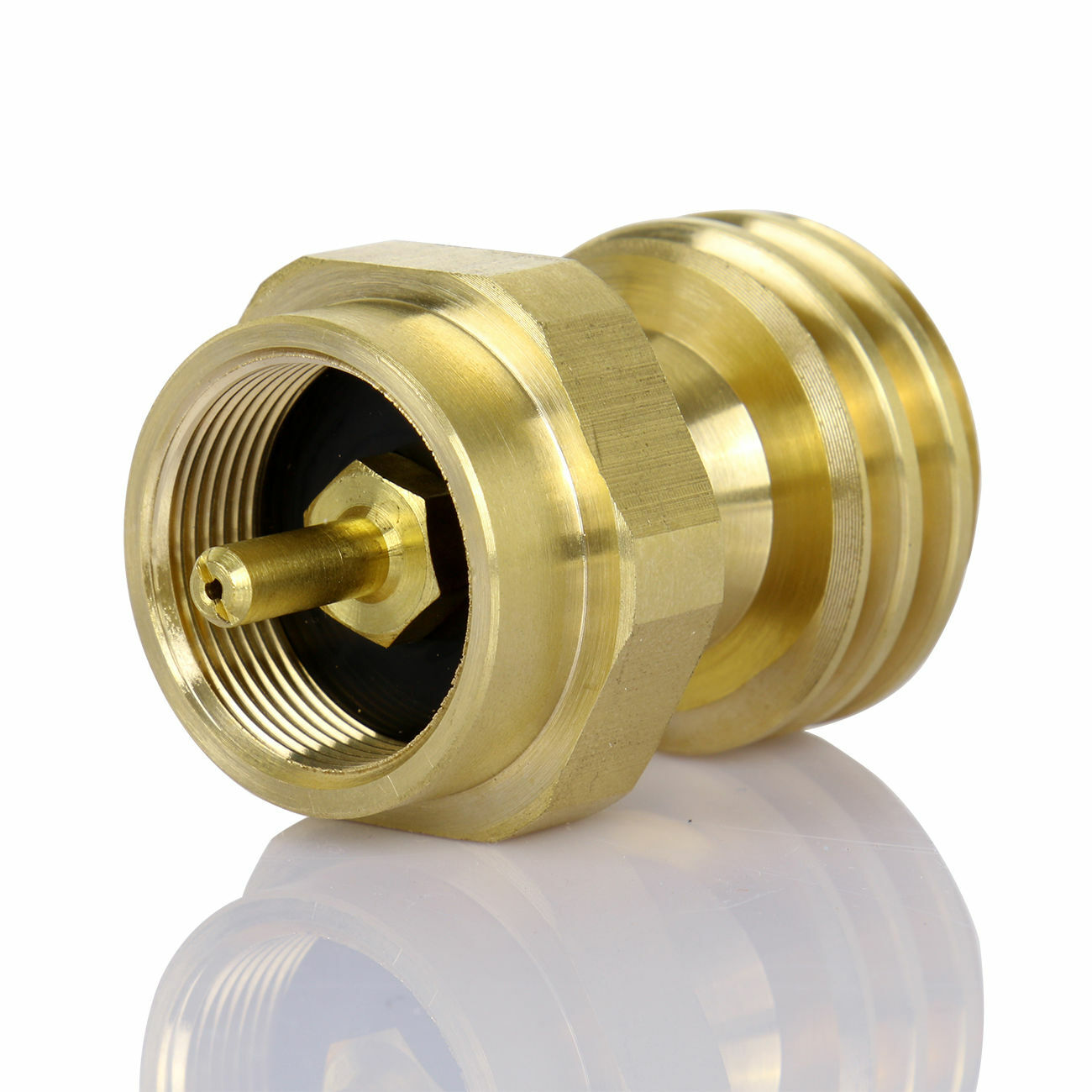 BBQ Grill Conversion Adapter Saver 1lb QCC Propane Tank Refill Cook ...