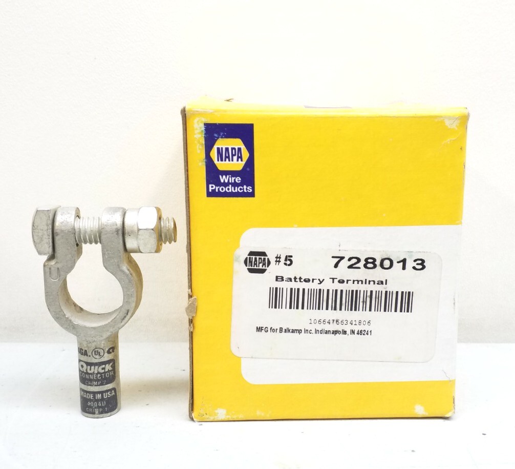 NAPA 728013 Battery Cable Terminals - Top Mount Straight Crimp - set of ...