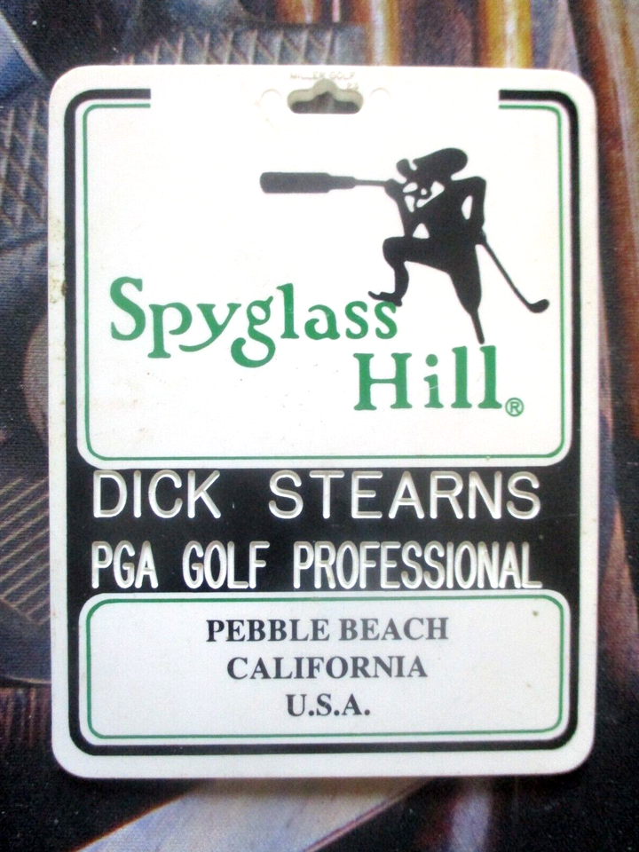 vtg - PGA Golf Bag Tag - SPYGLASS HILL GOLF COURSE gc - Pebble Beach ...
