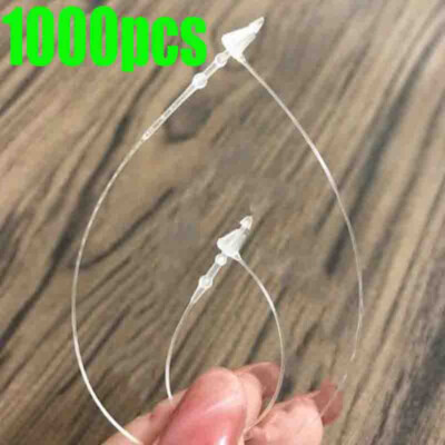 1000 Pcs Plastic Loop Locks Snap Lock Pin Security Label Tags Fastener ...