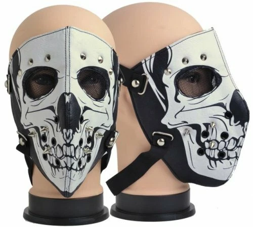 Metal Skull Half Mask