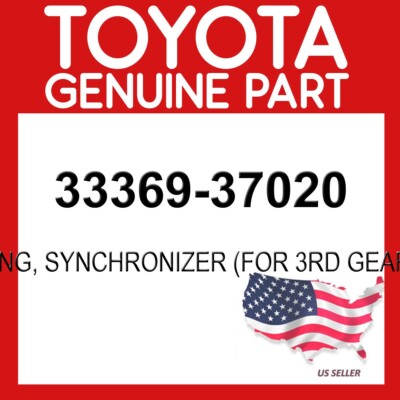 Toyota Genuine 33369-37020 Ring Synchronizer (For 3RD Gear) 3336937020 ...