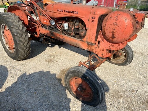 Allis Chalmers WD45 WD 45 LP Propane Tractor 3pt Hitch wide frontend ...