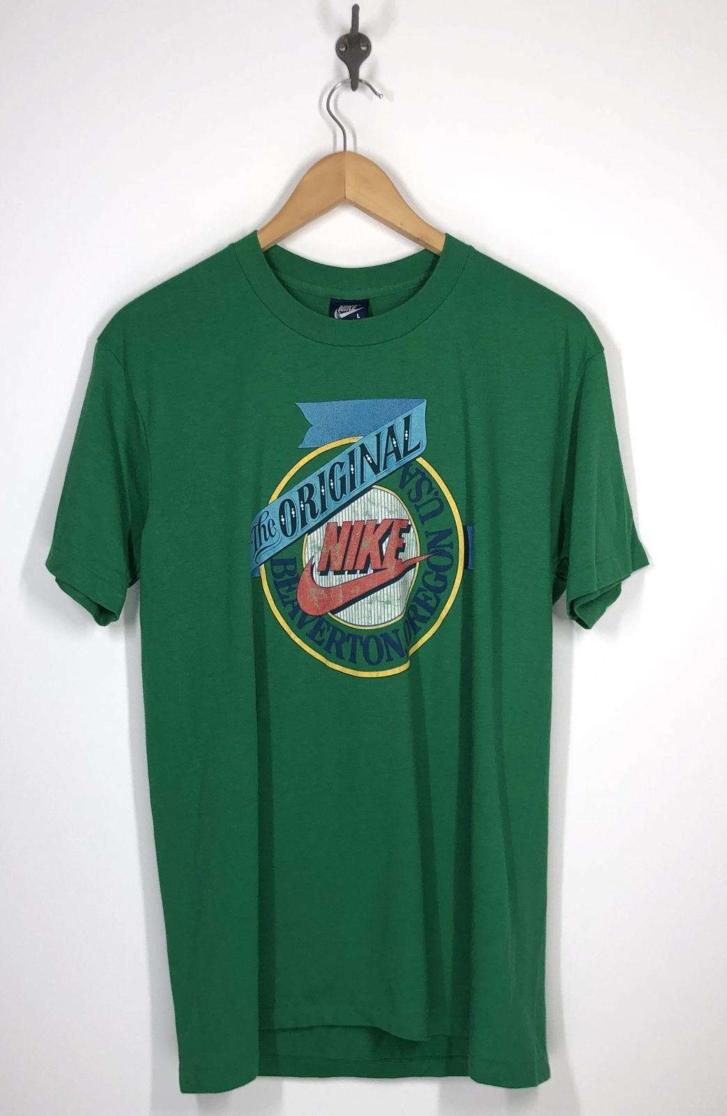 NIKE - The Original Beaverton OR - Blue Tag T Shirt -… - Gem