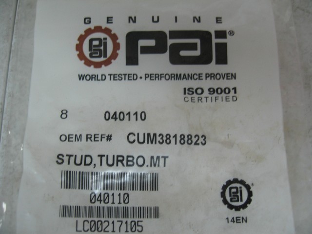 Detroit 60 Series Cummins L10 M11 ISM Turbo Studs Nuts 3818823 23507438 ...