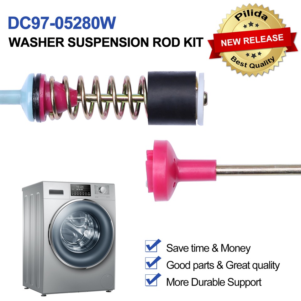 4 DC9705280W Washer Suspension Spring Kit for Samsung DC97-16350U ...