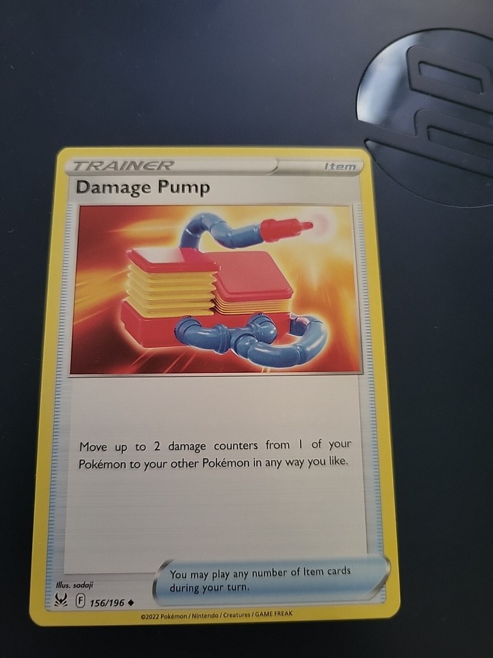 Pokémon TCG Damage Pump Sword & Shield - Lost Origin 156/196 Regular ...