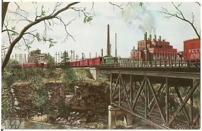 P&LE Railroad Kobuta PA Works of Koppers Co. Artist Howard Fogg ...