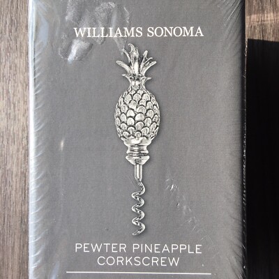 Williams Sonoma Pewter Pineapple Corkscrew Wine Housewarming ...