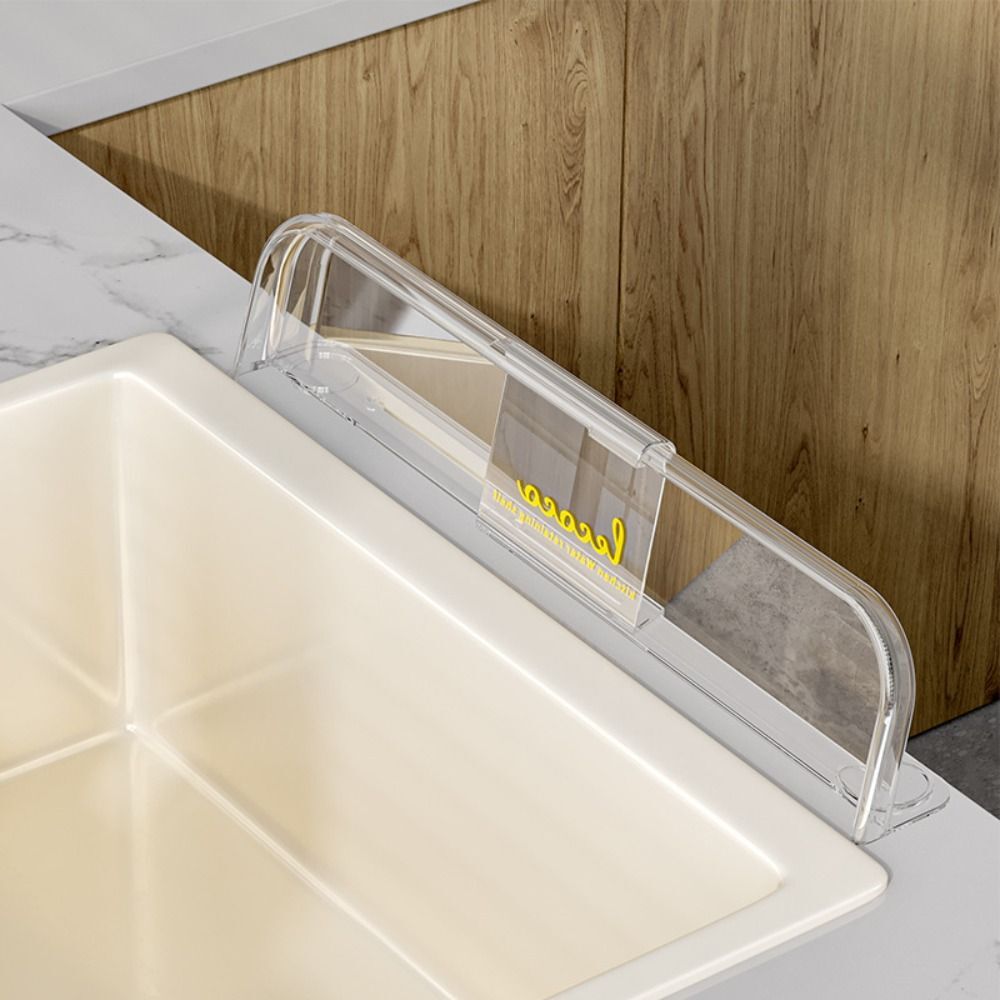 Wash Basin Sink Baffle Board Plastic Water Splash Guard for Kitchen ...