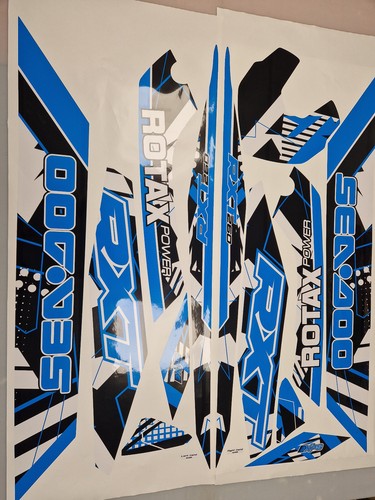 SEADOO RXT 260 2017 blue graphics kit decals set stickers vinyl PWC ...