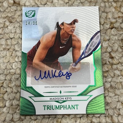2025 Topps Triumphant Madison Keys 17/35 Auto Green #22-A | eBay