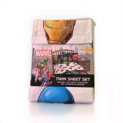 Marvel Avengers Twin Sheet 3pc Set Super Soft Infinity War IRONMAN ...
