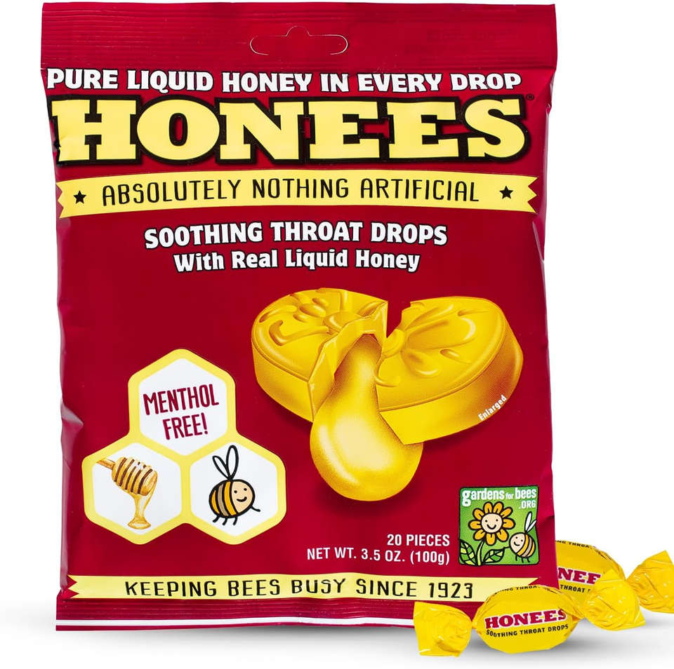 Honey Filled Drops, Honey Cough Drops with Real Honey-Natural Sore ...