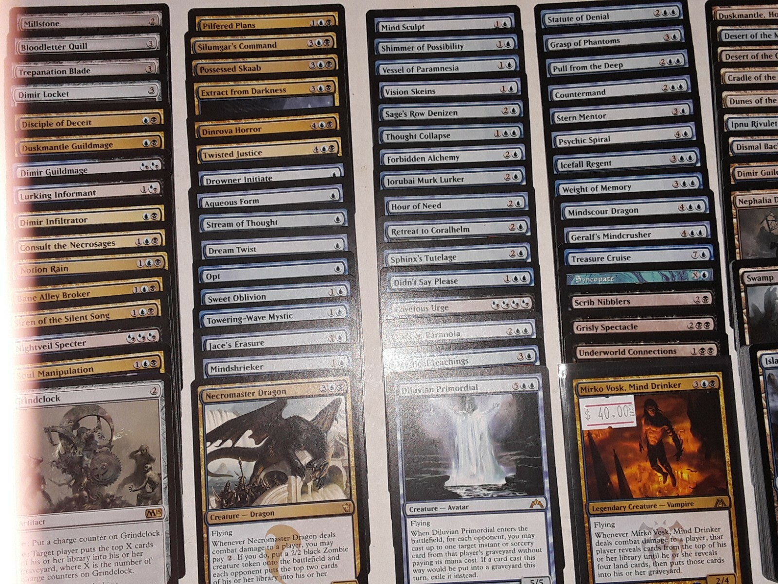 MTG Commander Deck Mirko Vosk, Mind Drinker Magic the Gathering Cards ...