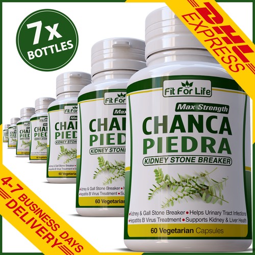 7 X BOTTLES ORGANIC CHANCA PIEDRA KIDNEY STONE BREAKER LIVER GALLSTONES ...