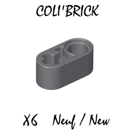 LEGO 60483 - 6x lifting arm / Technic liftarm 1x2 - dark bluish gray ...