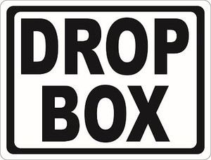 Drop Box Sign. Size Options. After Hours Drop Offs Business Signs ...