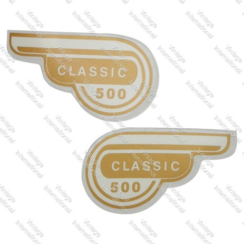 For Royal Enfield Classic 500 Tool Box Decal Sticker Pair Size 95mm x ...